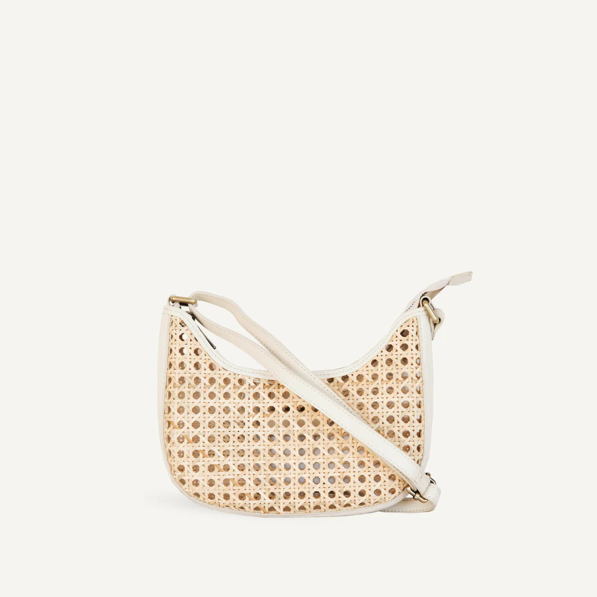 Mini Sling Bag in Cream Rattan | Drift Boutique