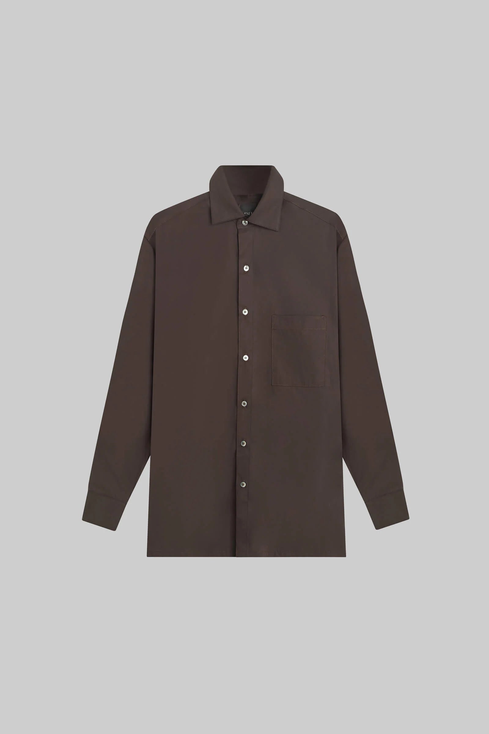 Yoshi Classic Oversized Button Down in Hickory | Drift Boutique