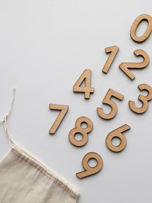 Wooden Number Set • Numerals & Math Equation Signs | Drift Boutique